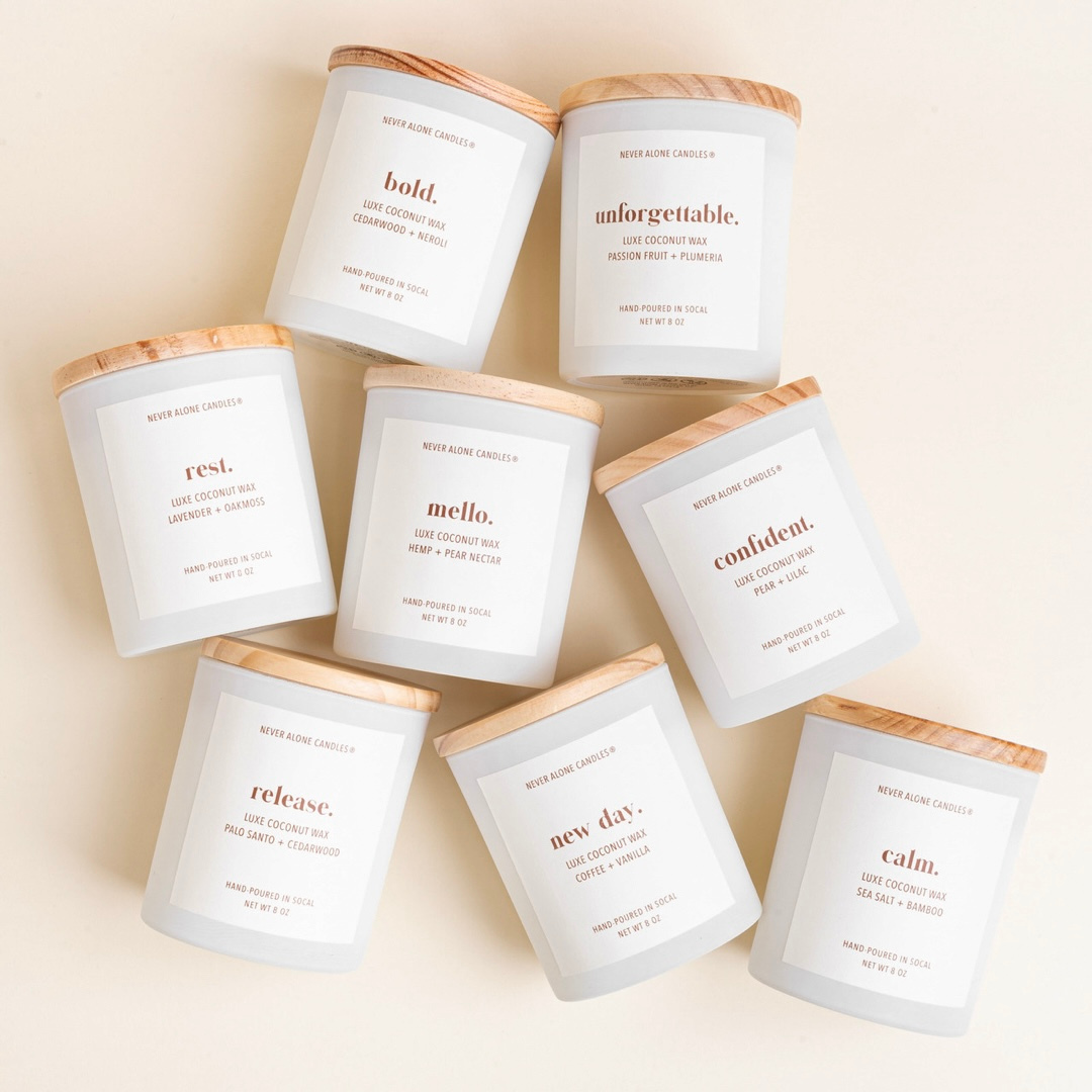 Never Alone Candles® I Uplift Your Life & Living Room